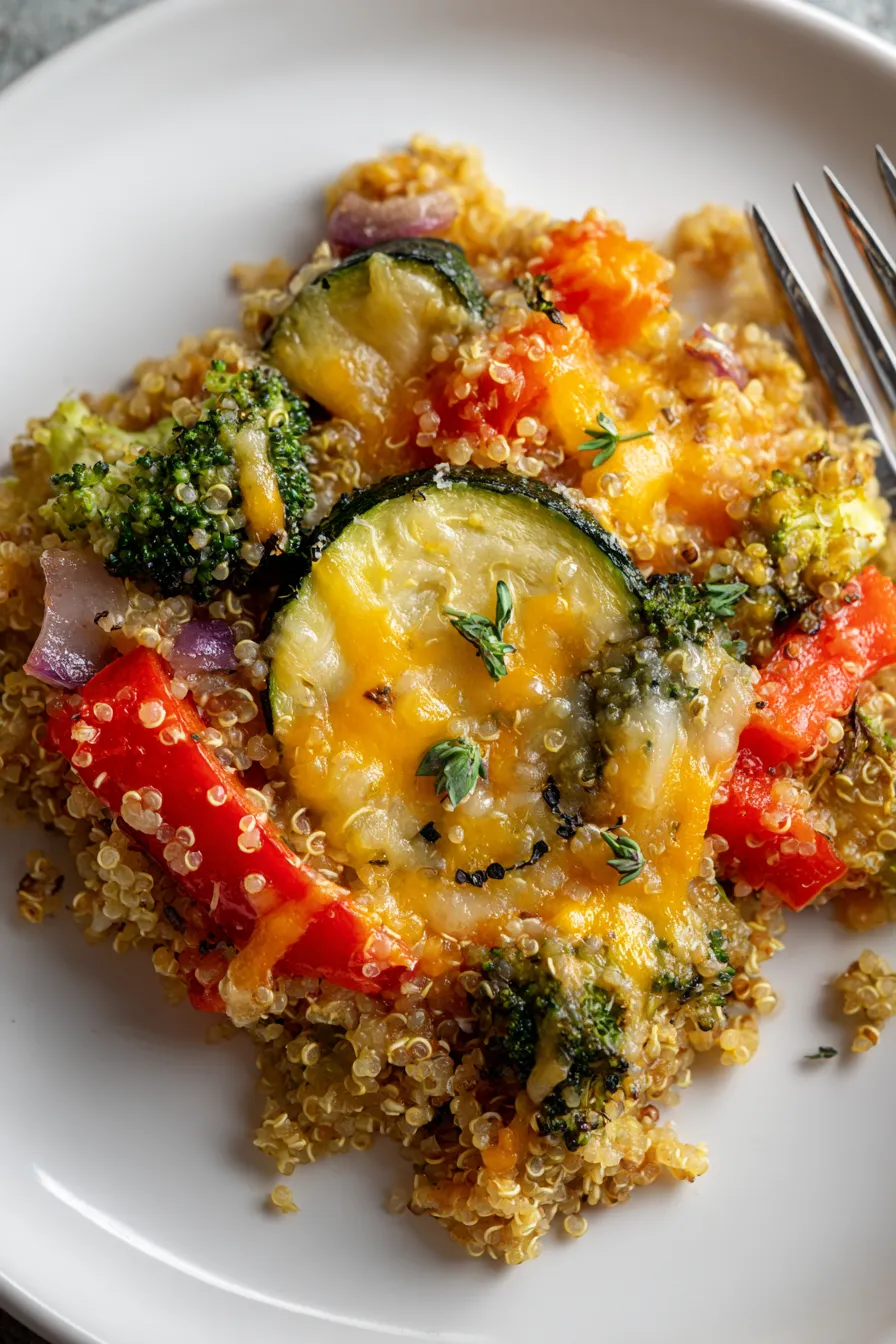Cheesy Veggie Quinoa Casserole – Cooking With Laura