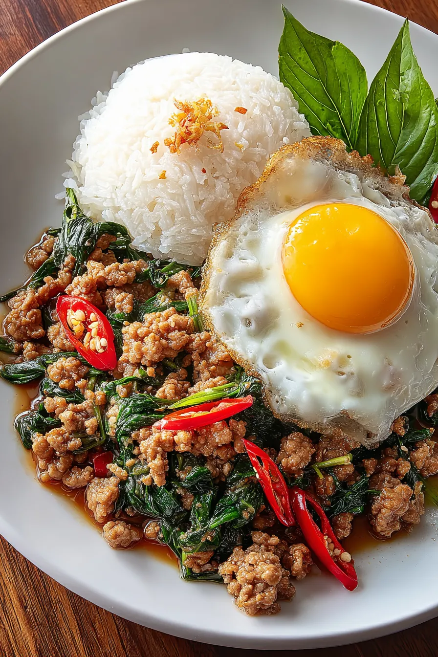 Pad Kra Pao Thai Holy Basil Stir-Fry – Cooking With Laura