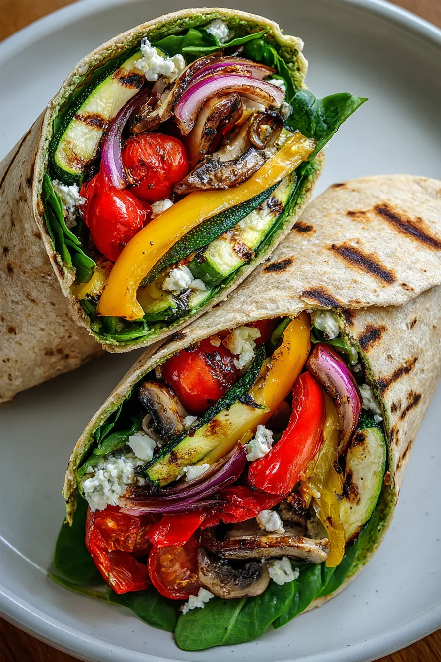 Grilled Vegetable Wrap – Cooking With Laura