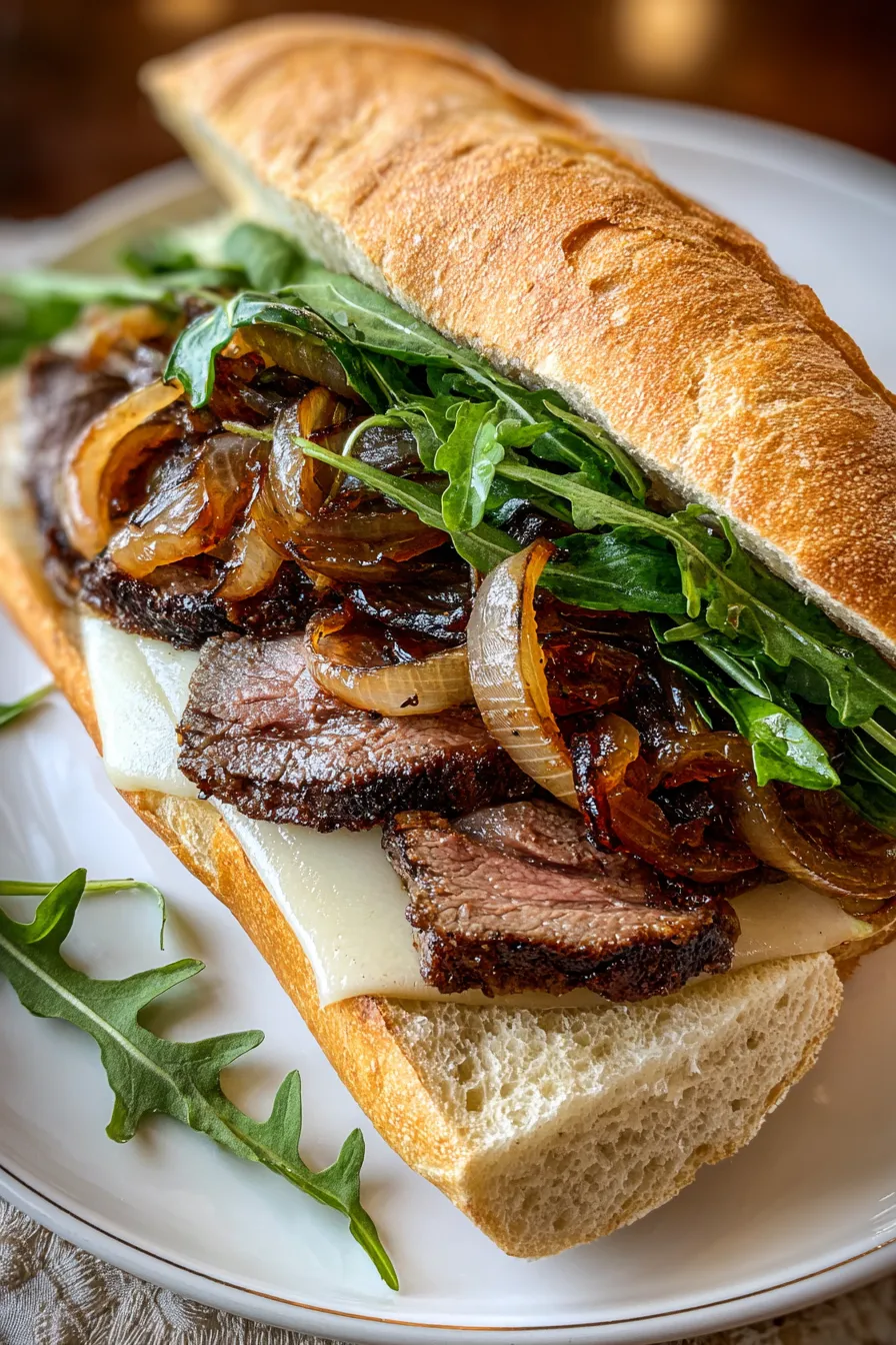 Grilled Ribeye Steak Sandwich with Caramelized Onions – Cooking With Laura