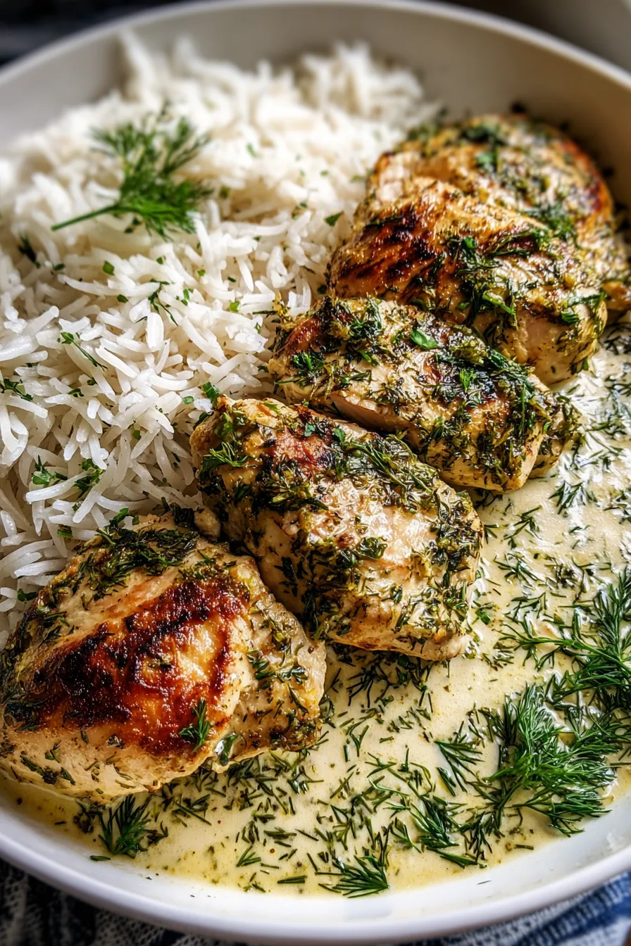 Creamy Herb Chicken & Basmati Rice – Cooking With Laura
