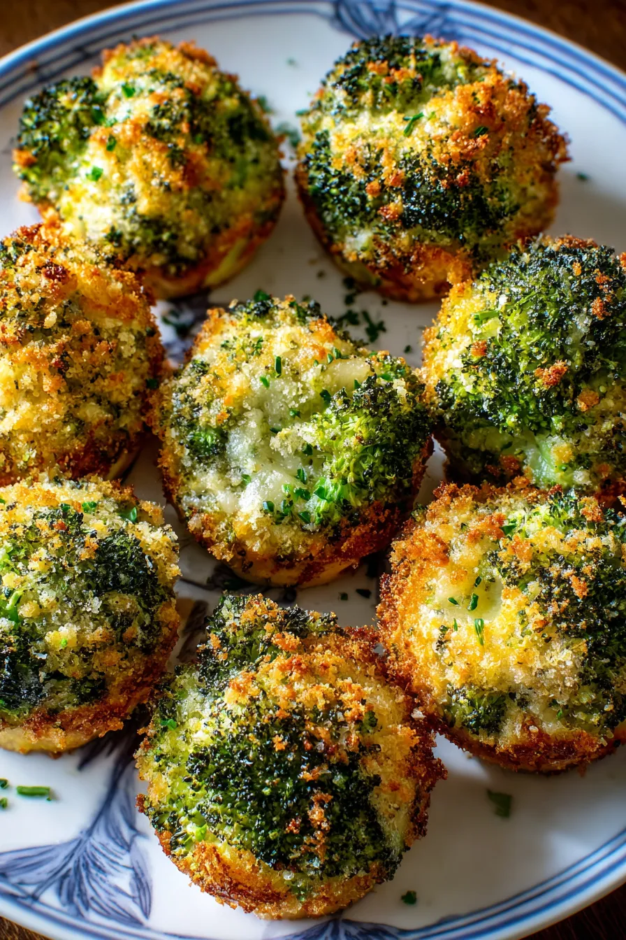 Crunchy Baked Broccoli Cheese Bites – Cooking With Laura