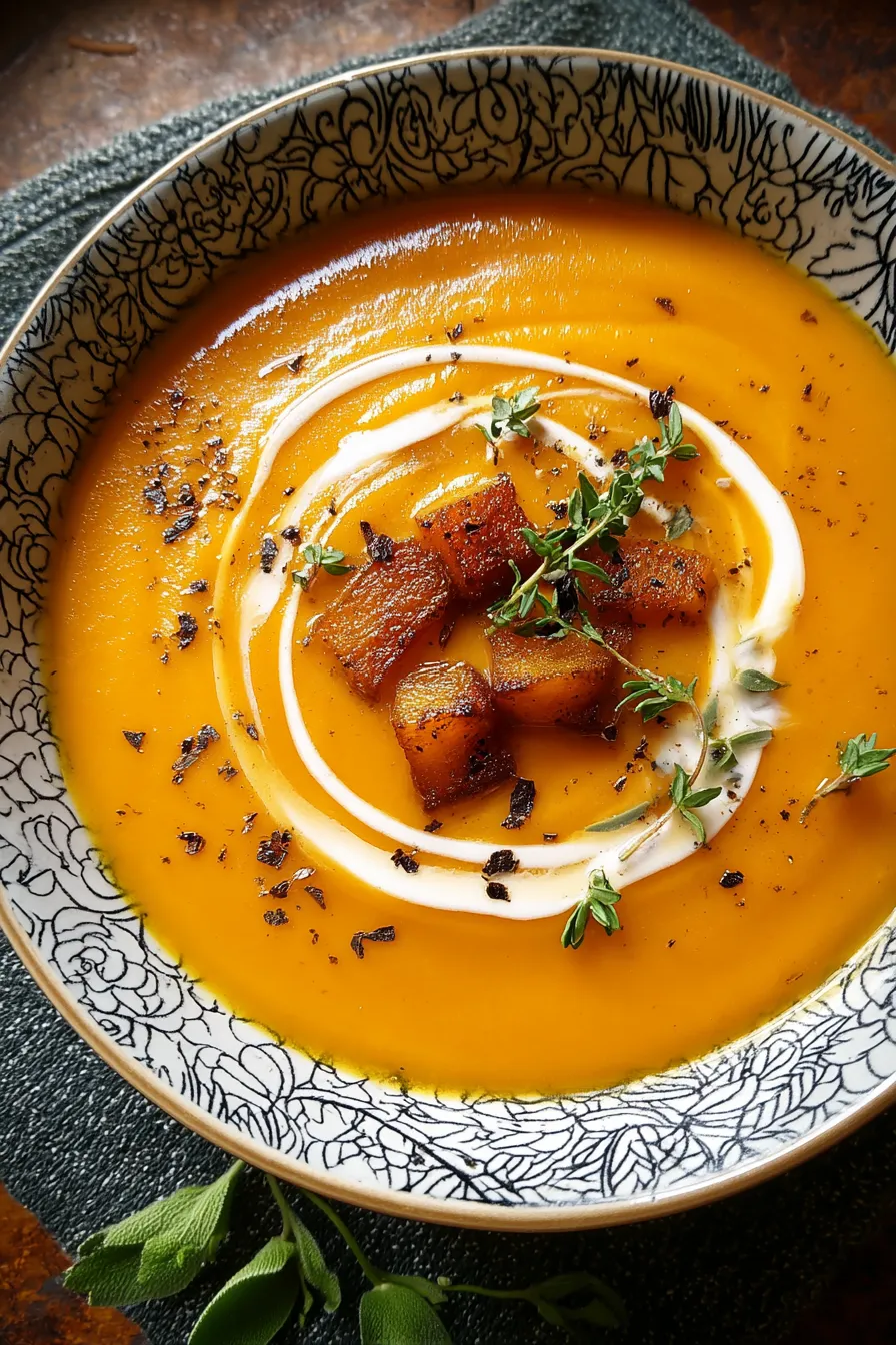 Creamy Butternut Squash Soup – Cooking With Laura