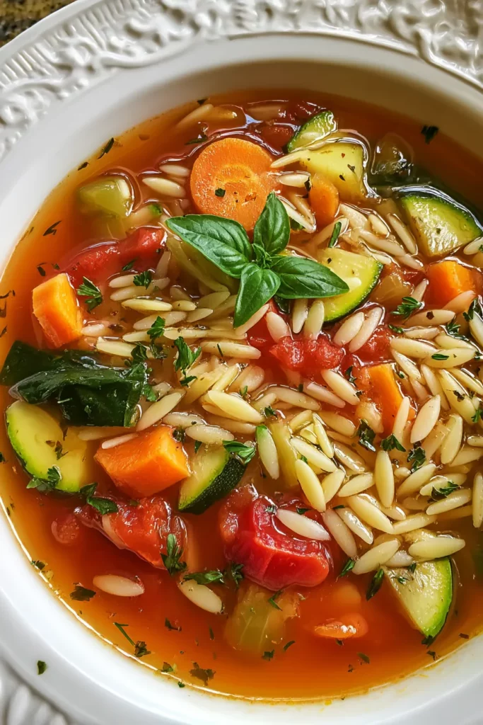 Vegetable Orzo Soup – Cooking With Laura