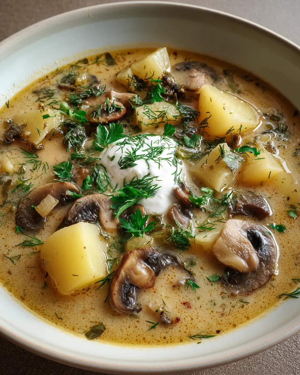 Russian Potato and Mushroom Soup – Cooking With Laura