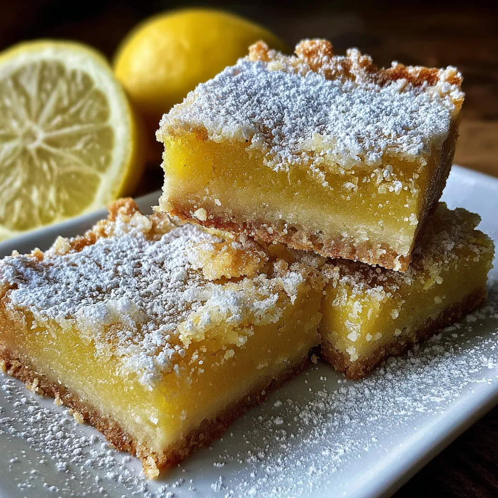 Zesty and Tangy Baked Lemon Bars with a Buttery Crust – Cooking With Laura