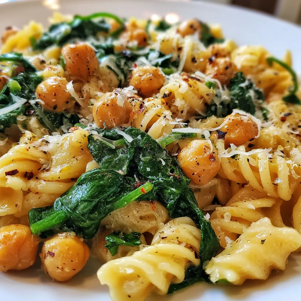 Chickpea and Spinach Pasta – Cooking With Laura
