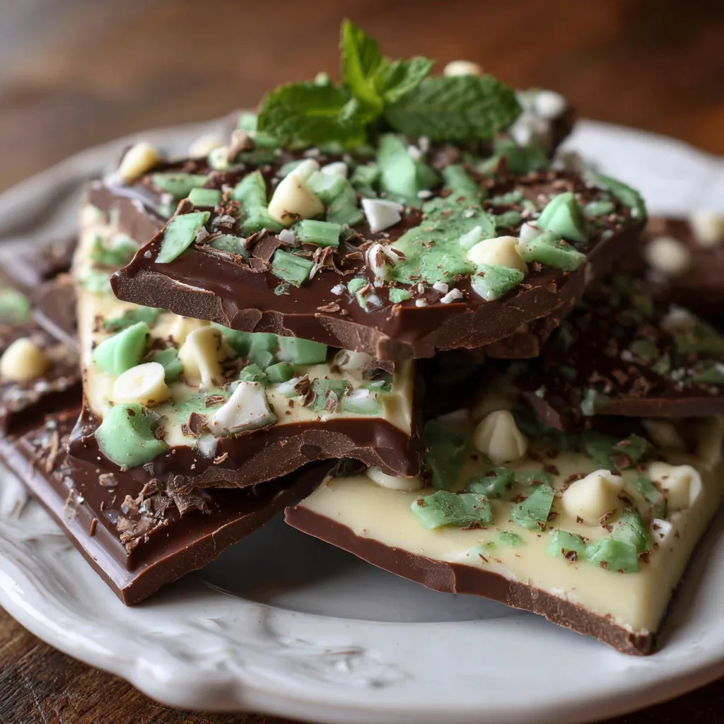 Grasshopper Mint Chocolate Bark – Cooking With Laura