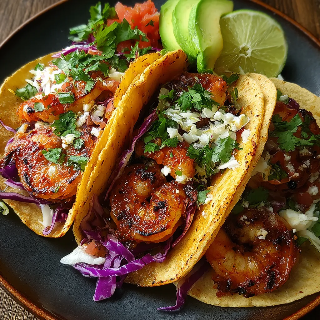 Spicy Baja Grilled Shrimp Tacos – Cooking With Laura