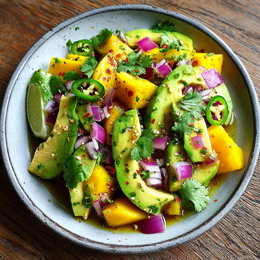 Avocado Mango Salad with Tangy Lime Dressing – Cooking With Laura