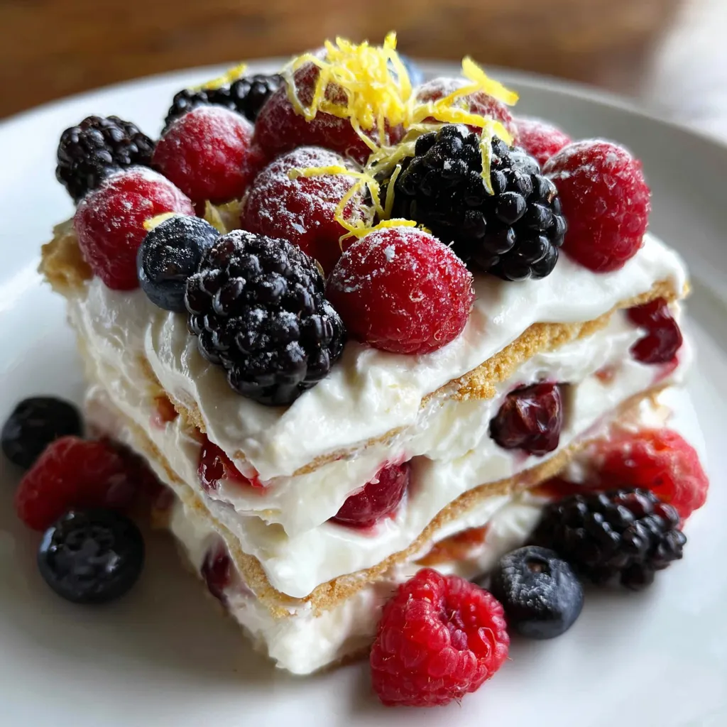 No Bake Summer Berry Icebox Cake – Cooking With Laura