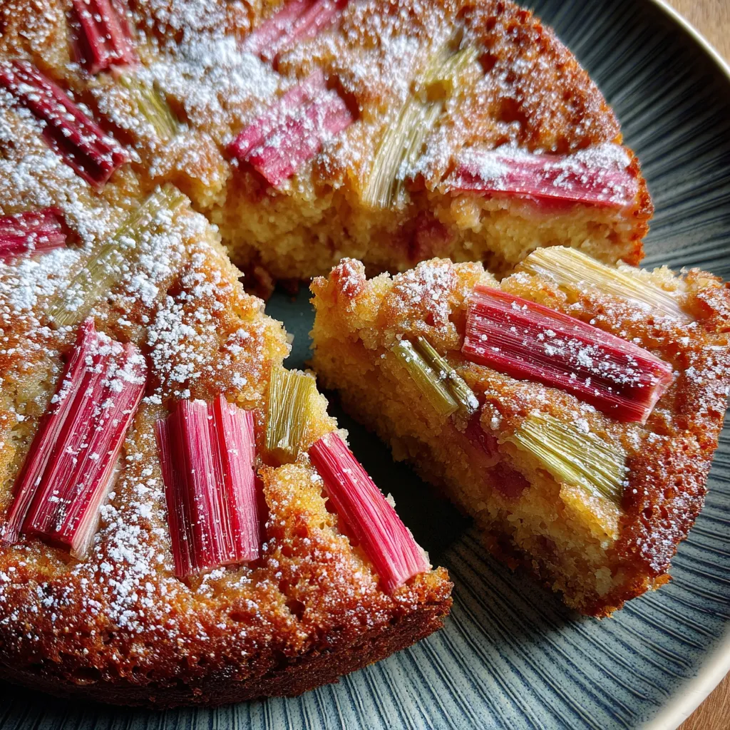 Tender Traditional Norwegian Rhubarb Cake – Cooking With Laura