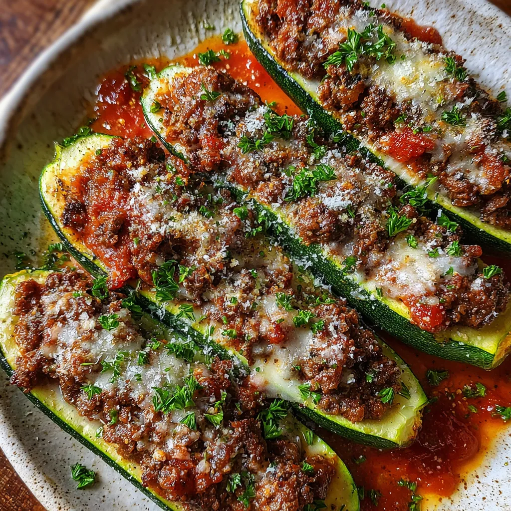 Ground Beef Zucchini Boats – Cooking With Laura
